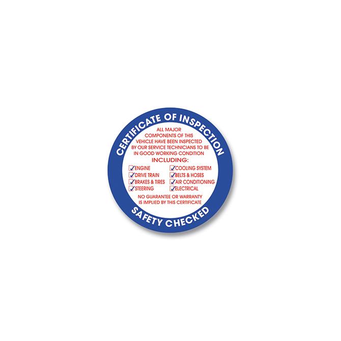 Inspection Sticker – New Mexico Independent Auto Dealers Association Store