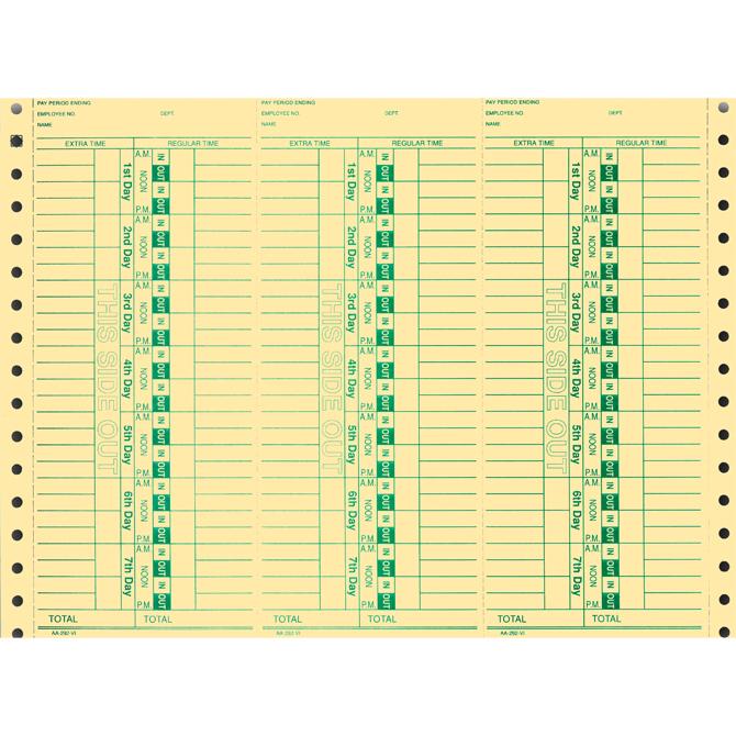 Time Clock Cards (Form AA-292-VI) – New Mexico Independent Auto Dealers ...